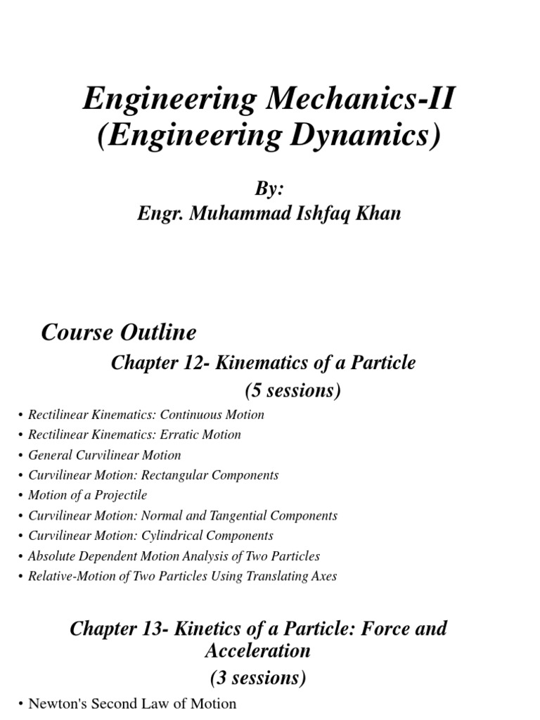 Lectures Egineering Dynamics | Download Free PDF | Rotation Around A Fixed Axis | Kinematics