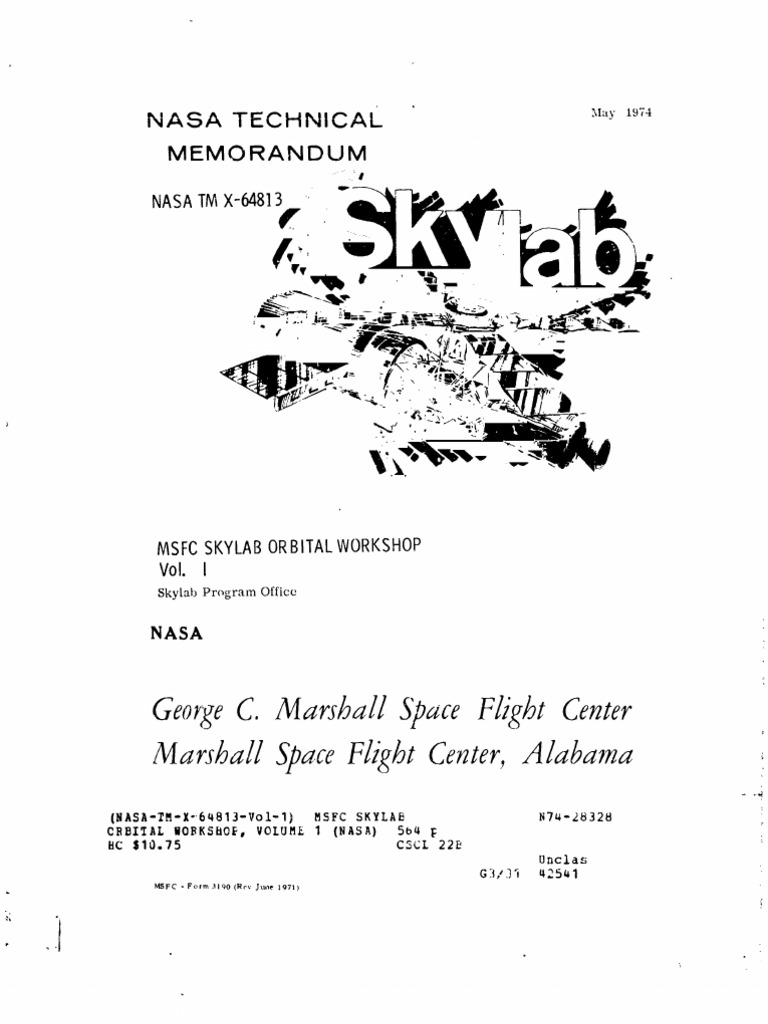 MSFC Skylab Orbital Workshop, Volume 1 | PDF | Skylab | Hvac