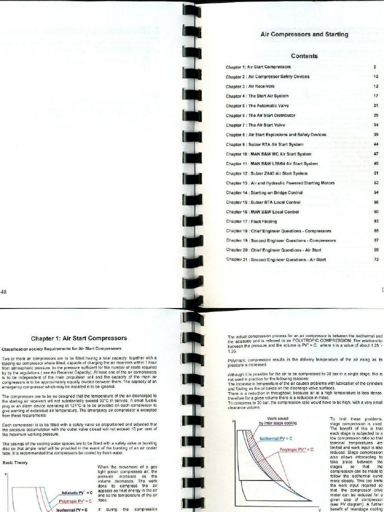 Air Compressor and Starting | PDF