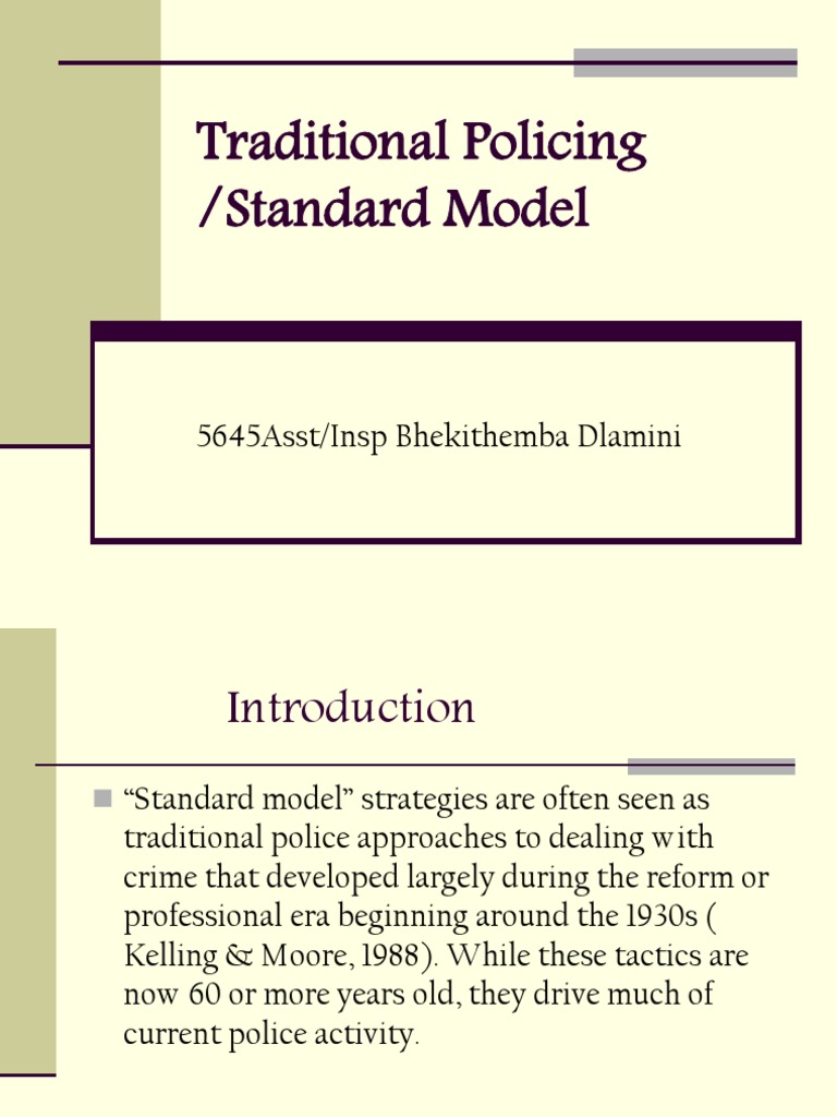 Traditional Policing or Standard Model | PDF | Detective | Police