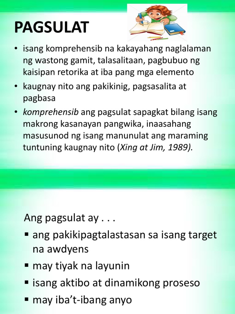 PAGSULAT | PDF
