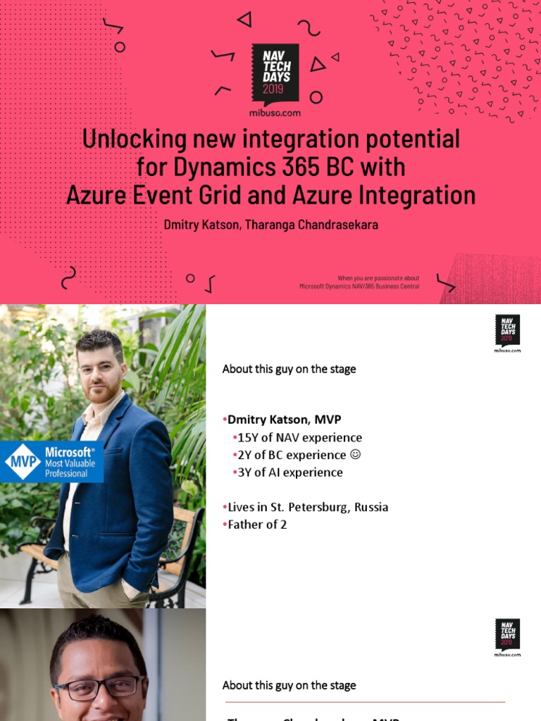 NAVTechDays2019 - Unlocking New Integration Potential For Dynamics 365 ...
