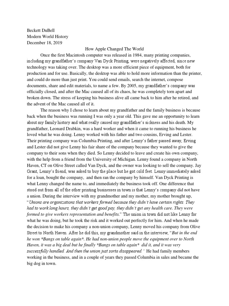 Impact of Apple on Printing Industry | PDF | Apple Inc. | Macintosh