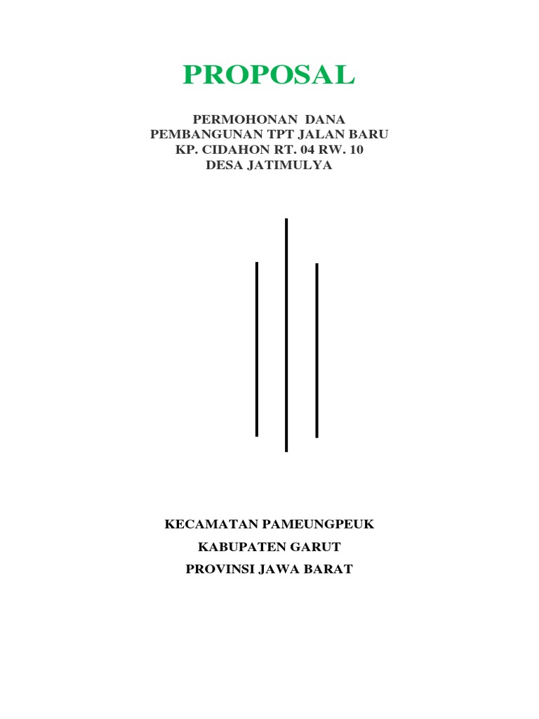 Proposal TPT & Bronjong | PDF