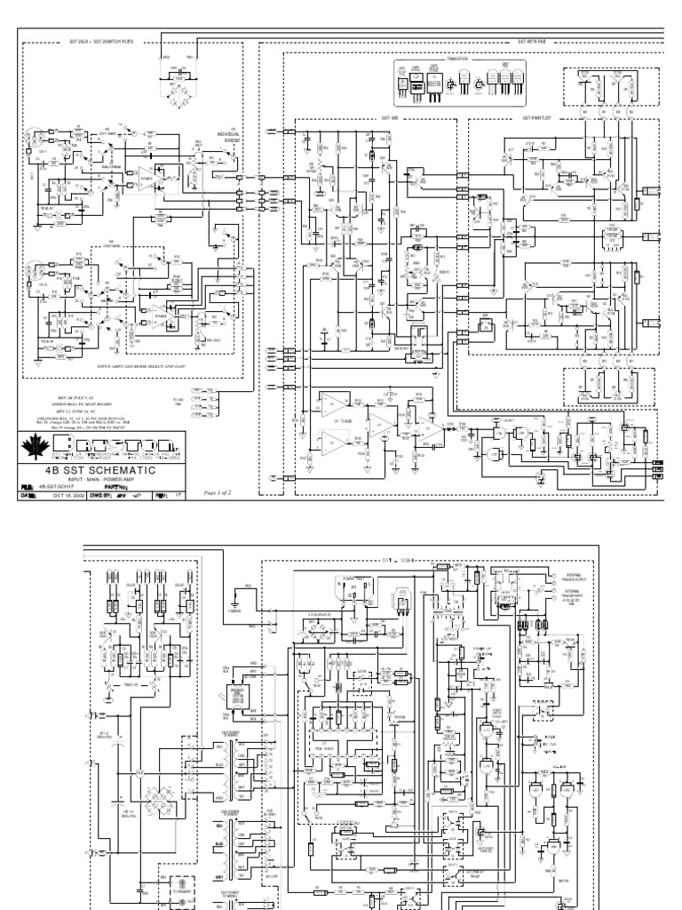 Bryston 4b SST Amplifier Schematic SCH | PDF