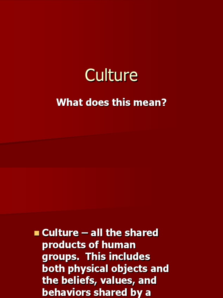 Components of Culture Explained | PDF | Value (Ethics) | Material Culture