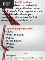 Simple Machines in Bicycles Explained | PDF