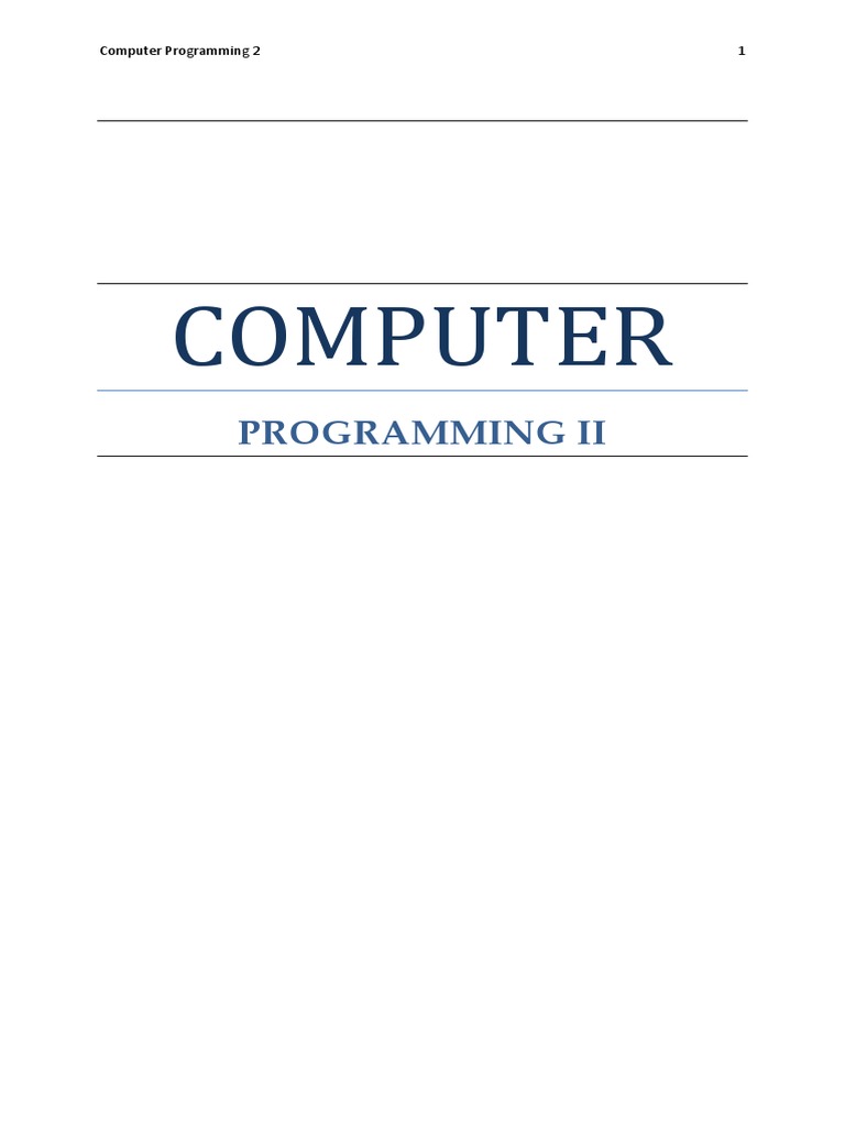 Computer Prog2 | PDF | Time Complexity | Java Script