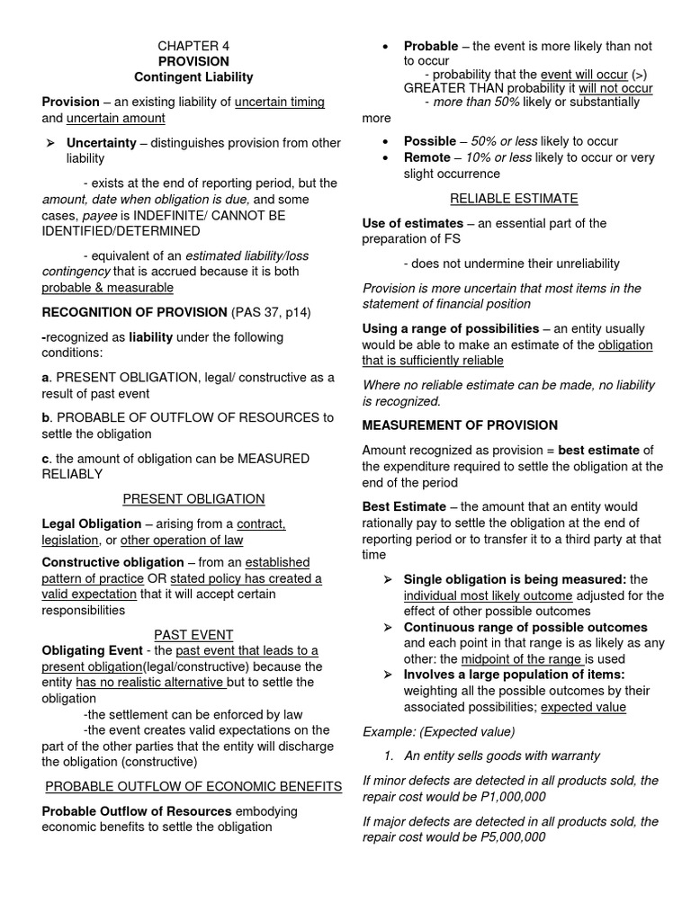 Ia Chapter 4 Valix 2019 Pdf Expense Risk