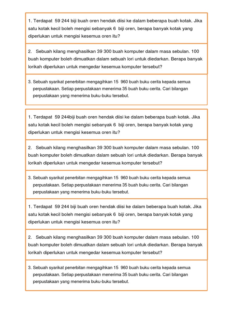 Soalan Pm Bahagi Matematik Tahun 4 Pdf