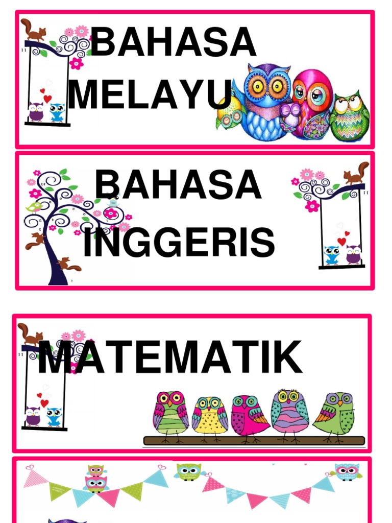 Label Subjek Pdf 
