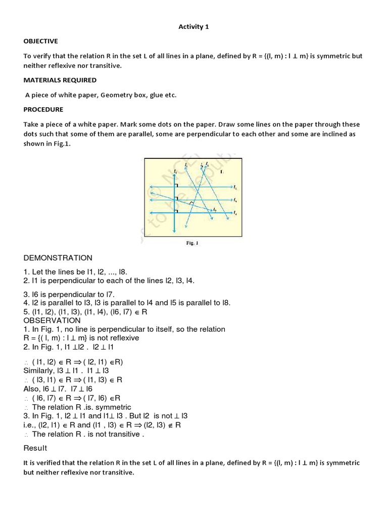 Demonstrating Types of Relations and Functions through Geometric Shapes ...