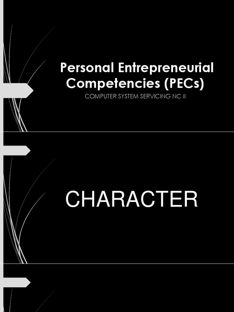 Css Nc 2 Pec Pdf Entrepreneurship Cognition 