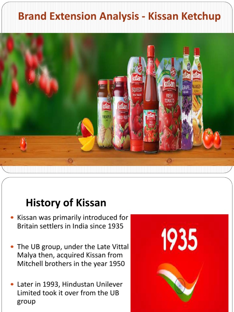 Kissan Ketchup Brand Extension Analysis | PDF | Ketchup | Market ...