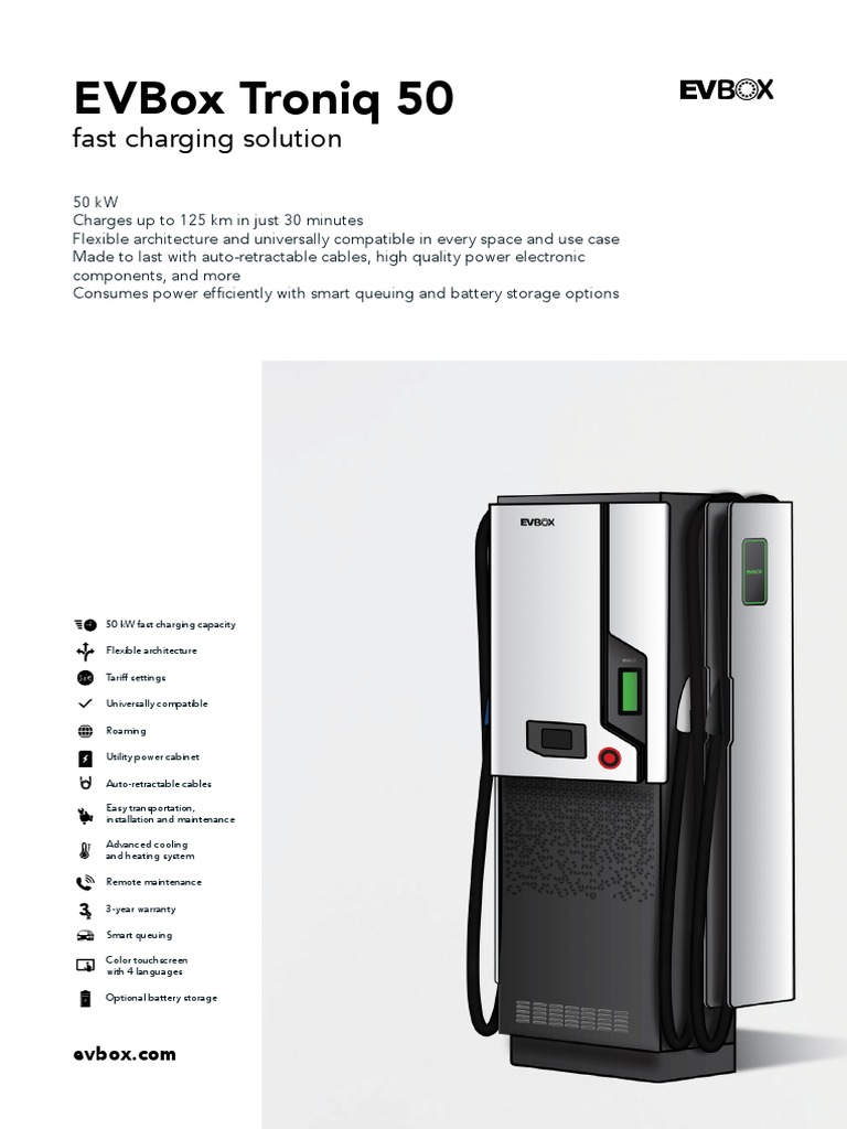 EVBox Troniq 50-2 | PDF | Direct Current | Alternating Current