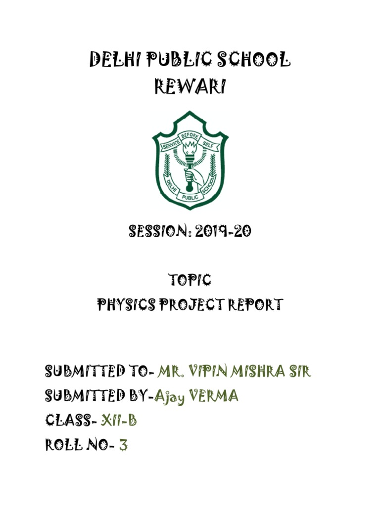 Physics Project Report | PDF