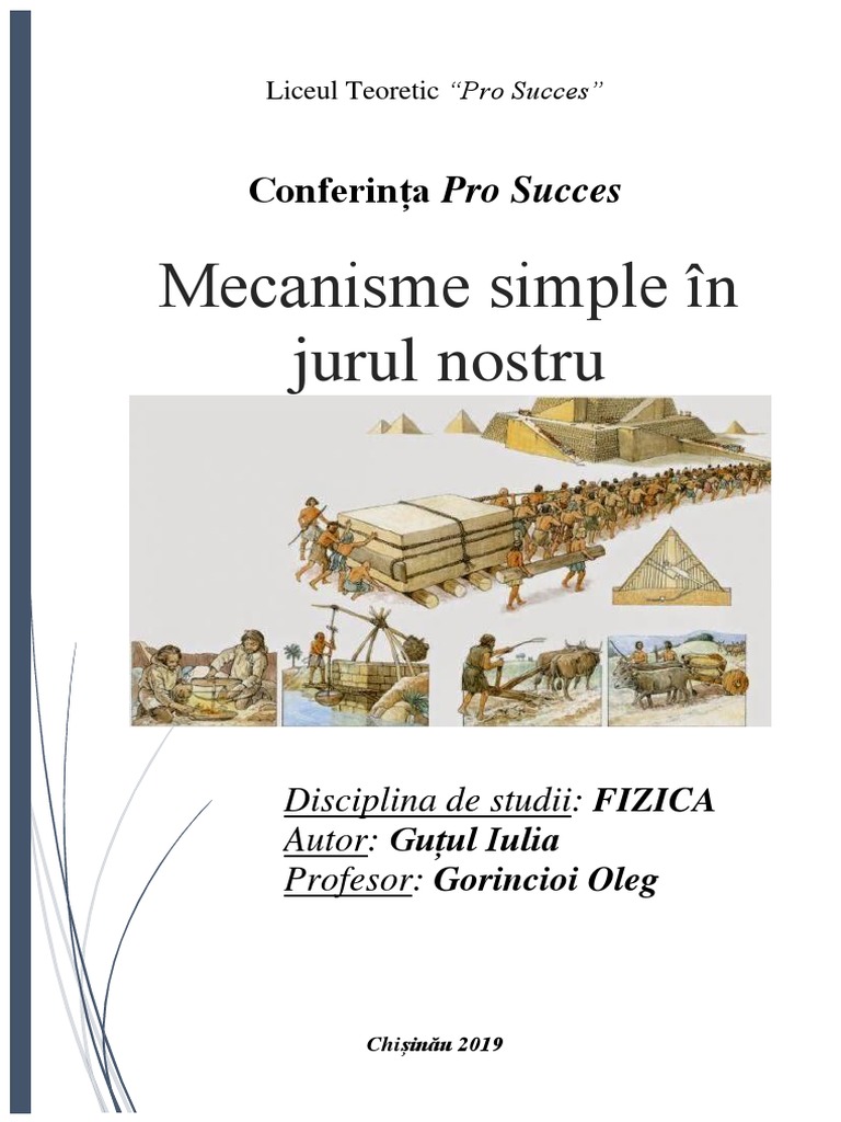 Mecanismele Simple PDF | PDF