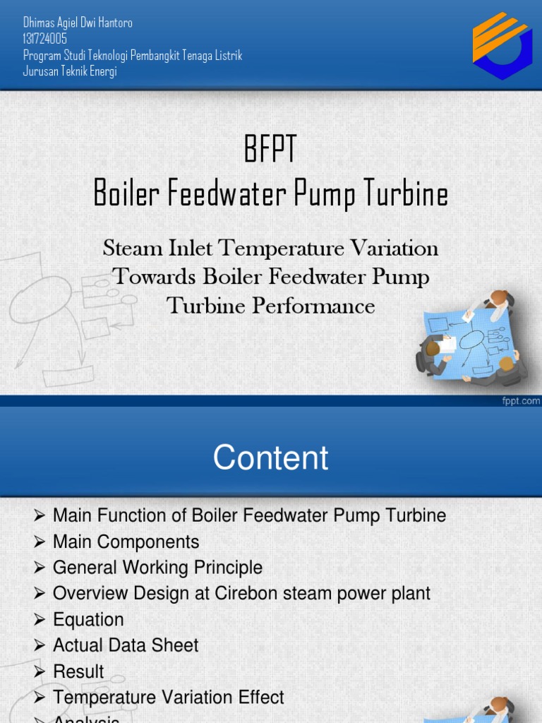 Presentasi BFPT Dhimas A.D.H (Variation Inlet Steam Temperature To BFPT ...