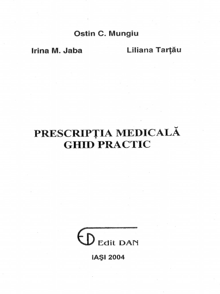 Prescriptia Medicala Ghid Practic ED PDF | PDF