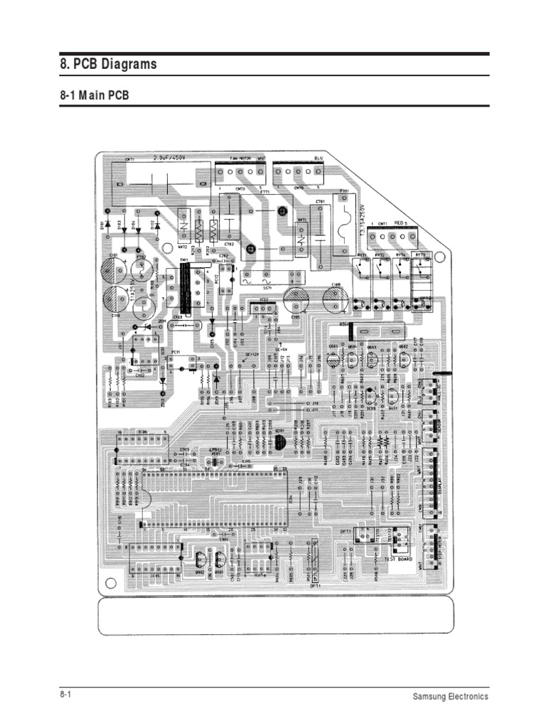 PCB Diagrams and Parts Lists for a Samsung Electronics Device | PDF ...