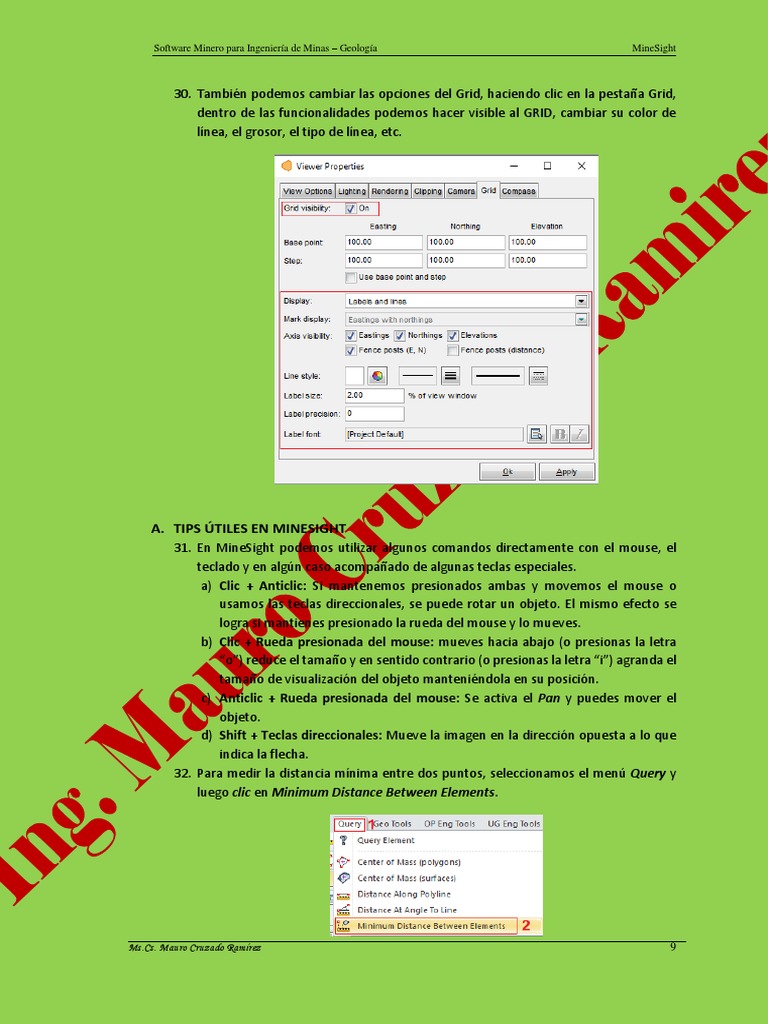 Manual Básico de Minesight 2019-P2 | PDF | Topografía | Informática