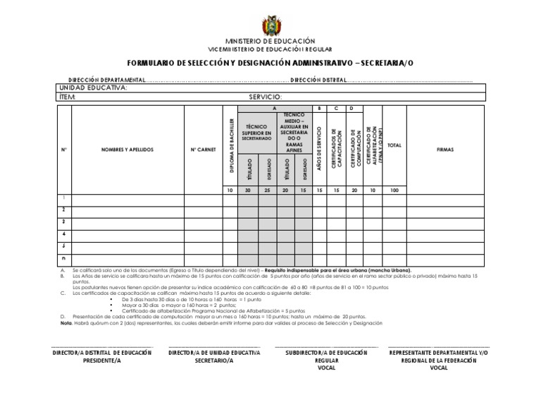 Ficha de Compulsa Secretaria - 2018 | PDF | Gobierno | Educación avanzada