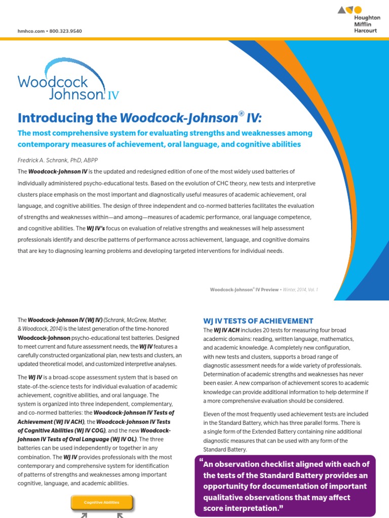 WJ Iv | PDF | Reading Comprehension | Memory