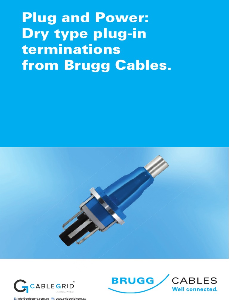 Dry Type Plugin Terminations | PDF | Insulator (Electricity) | Transformer