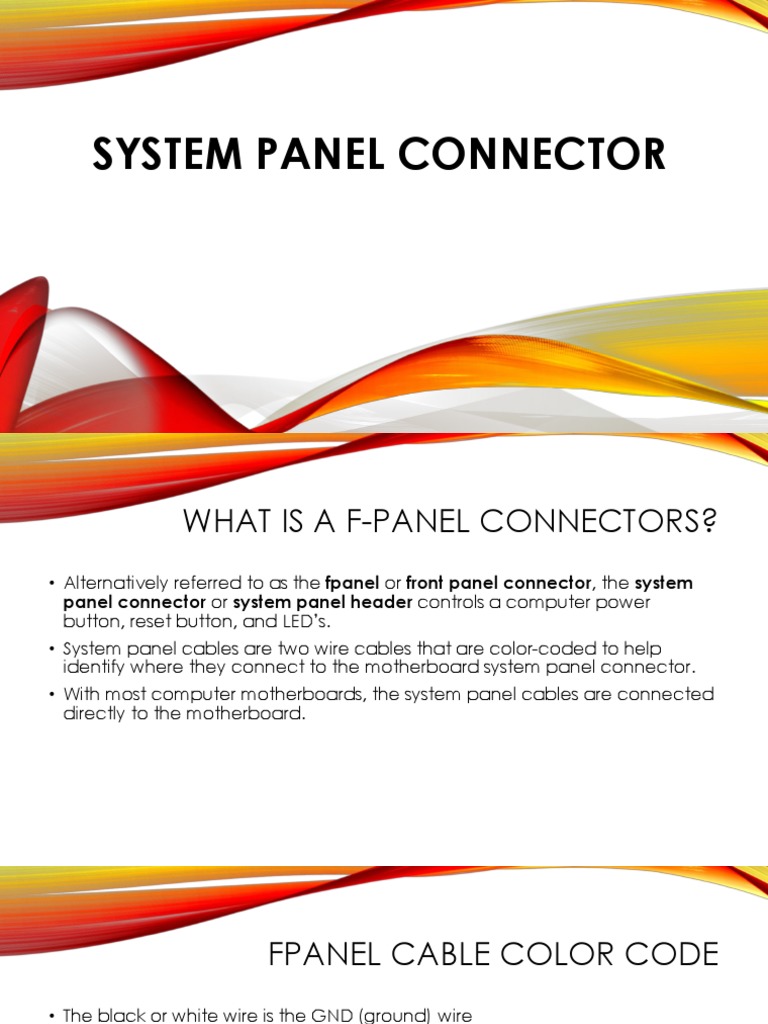 Front Panel Connector Guide | PDF | Electrical Connector | Computer ...