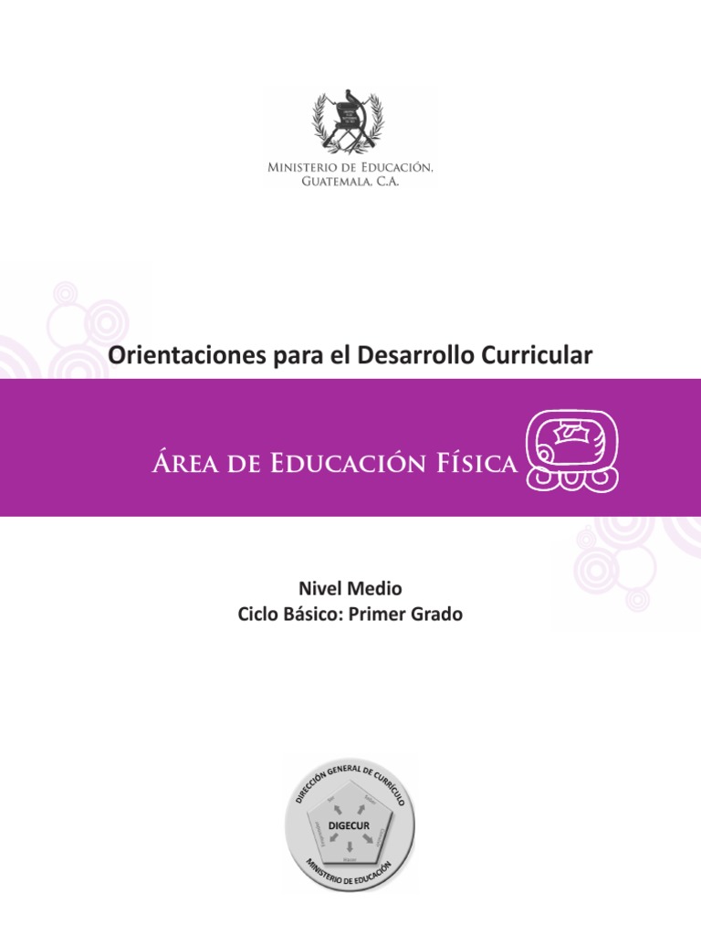 ODEC (Primero Básico) Educ - Física | PDF | Plan de estudios | Ritmo