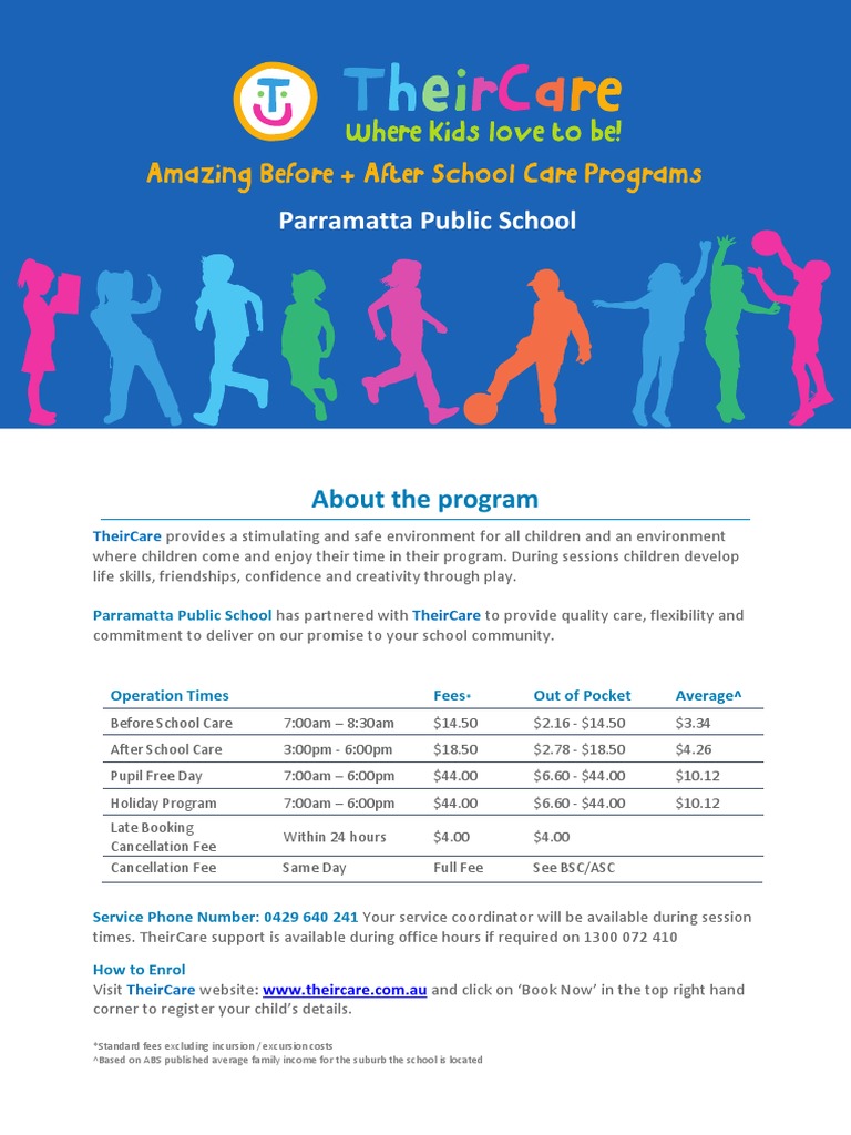 Program Information Flyer Parramatta Public School | PDF