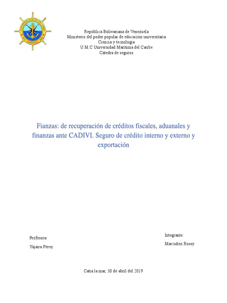 Fianzas y Seguros en Venezuela | PDF | Reaseguro | Seguro