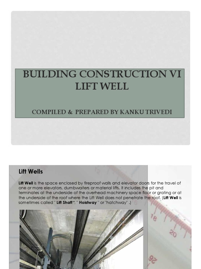 Lift Well | PDF | Elevator | Door
