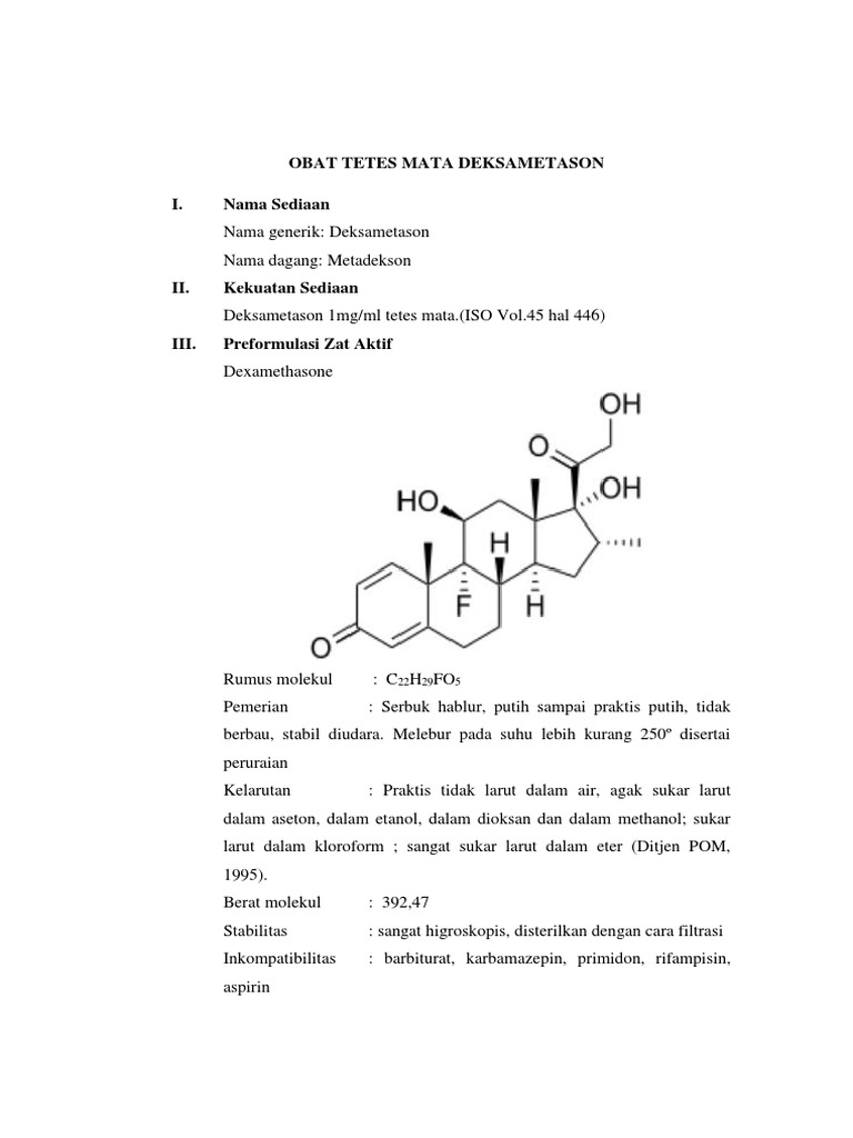 Obat Tetes Mata Deksa | PDF | Sains & Matematika