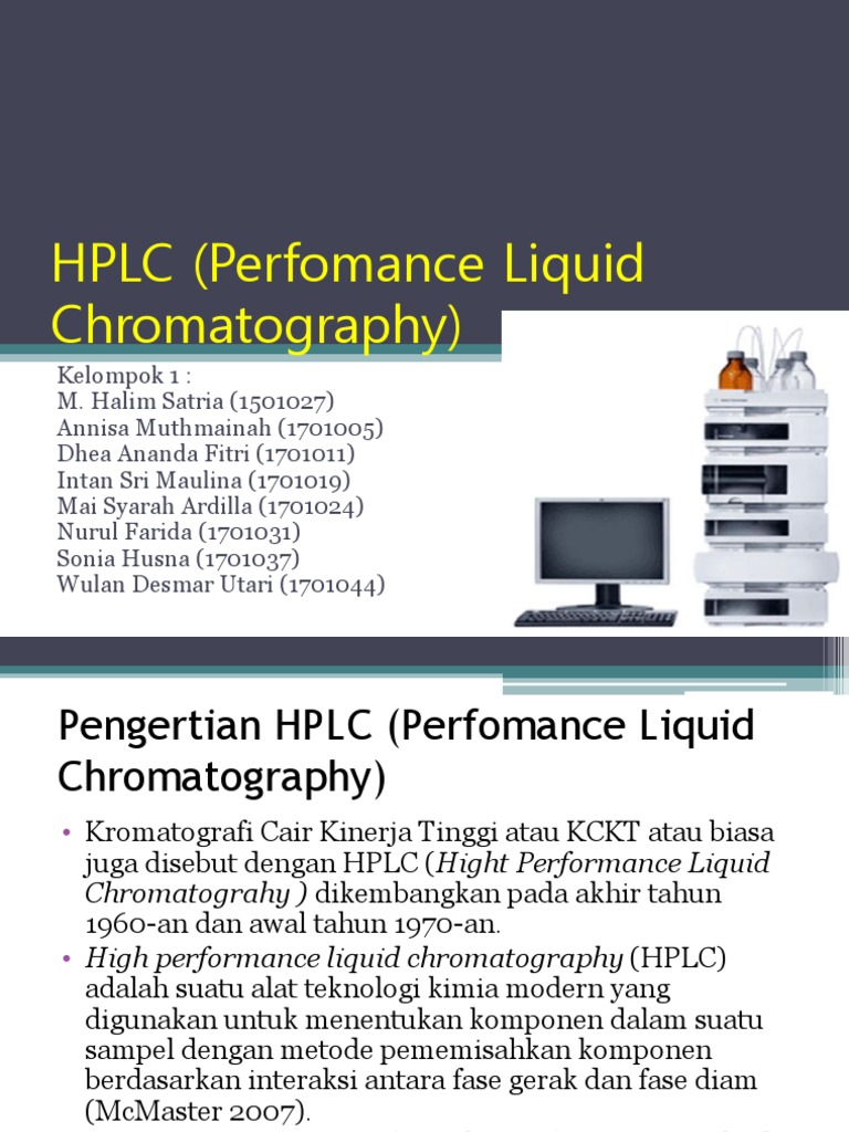 Panduan Lengkap HPLC dan Aplikasinya | PDF