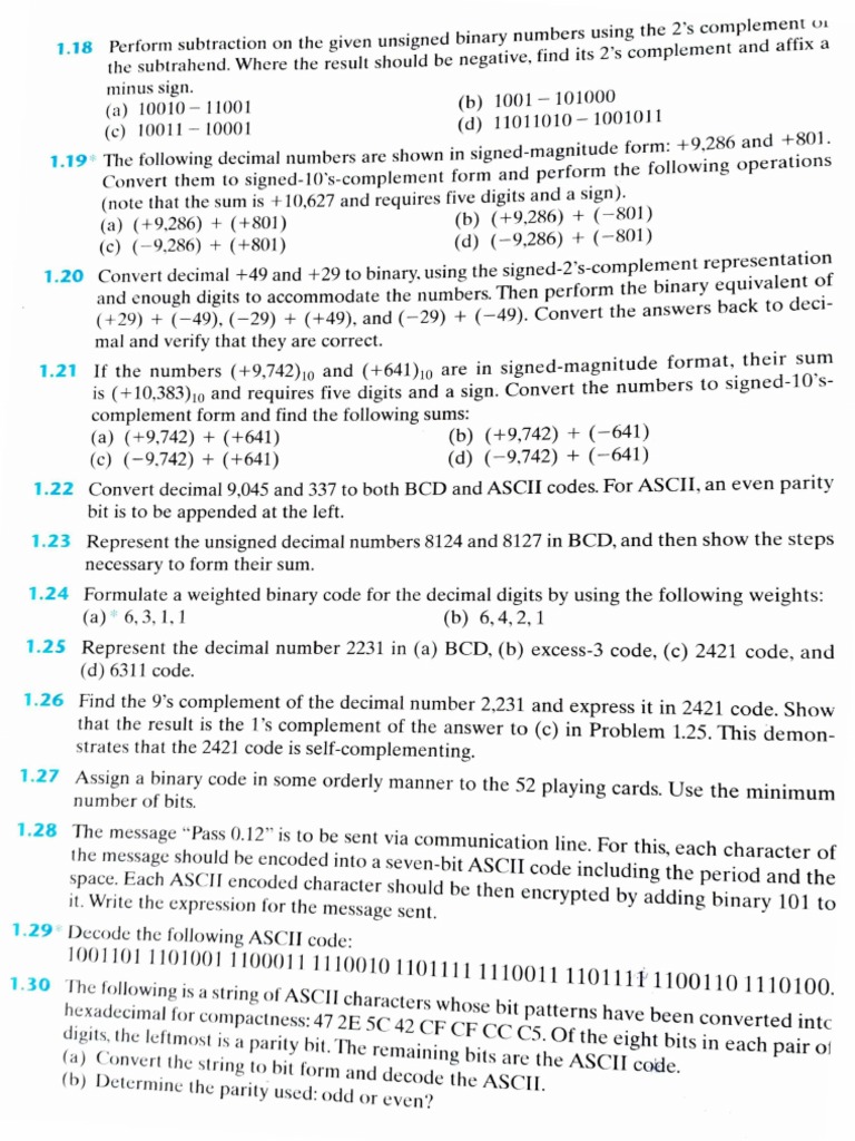 Binary and Decimal Arithmetic Operations | PDF | Subtraction | Binary Coded Decimal
