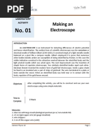 Lab Experiment 3 - Charging and Electroscope | PDF | Electromagnetism ...