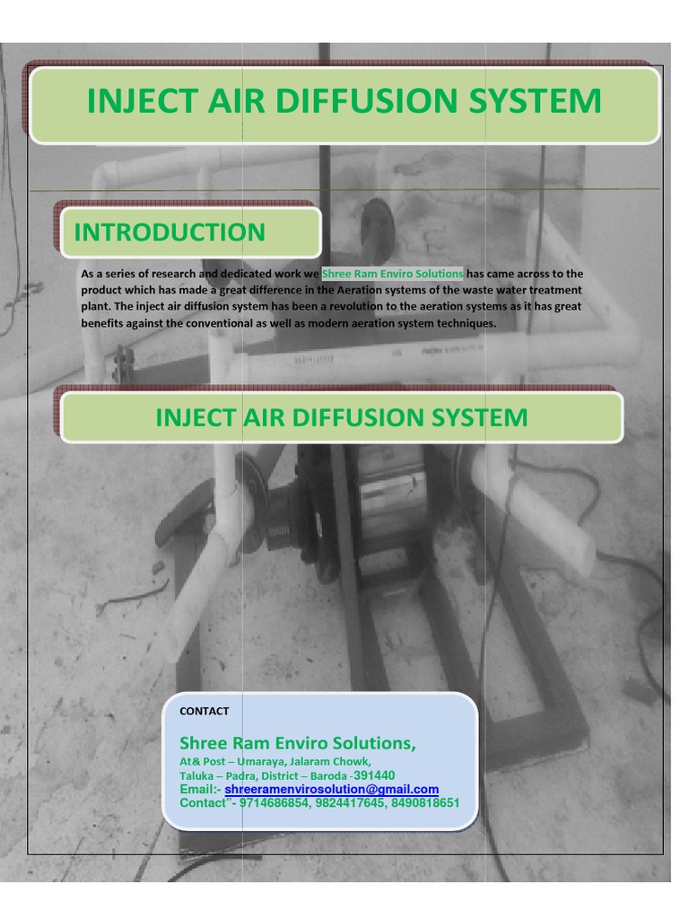 Inject Air Diffusion System | PDF | Environmental Technology | Water