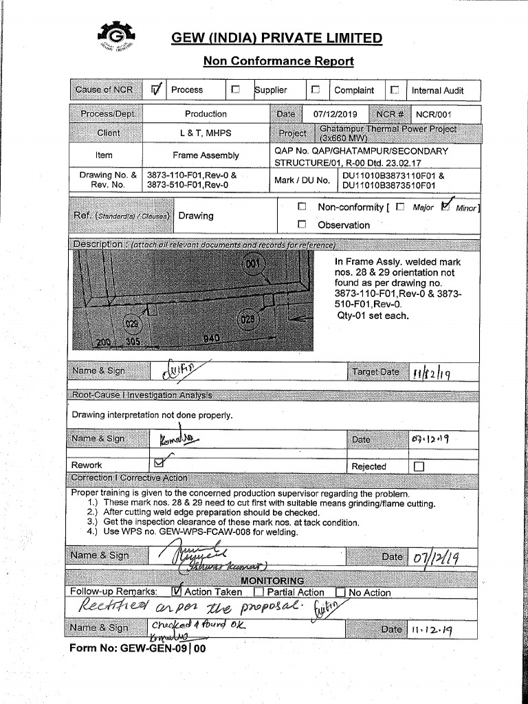 NCR Filled Format | PDF