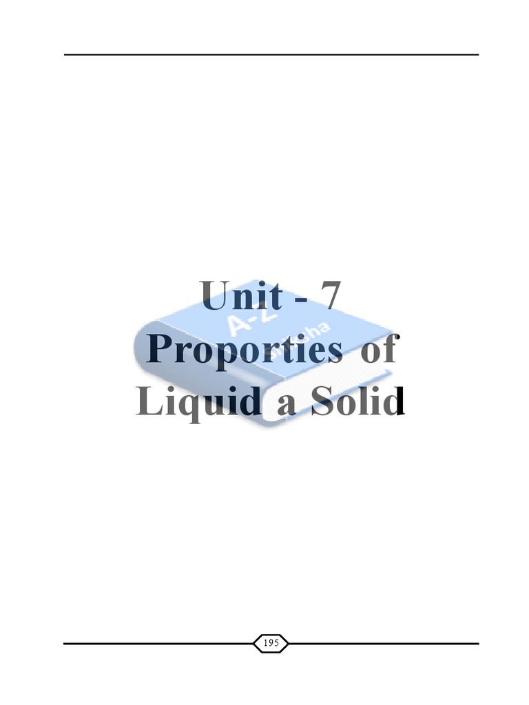 Properties of Solids and Liquids PDF | PDF | Young's Modulus | Fluid ...