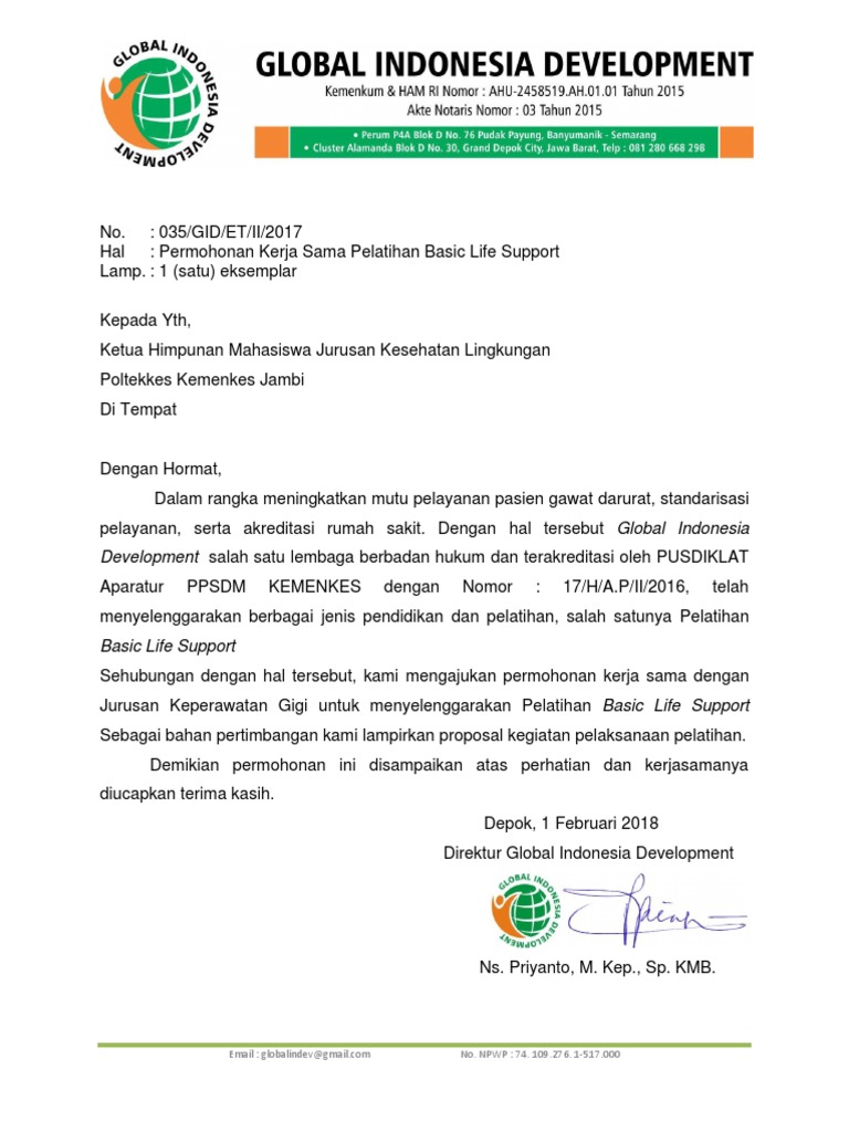 Contoh Proposal BLS | PDF