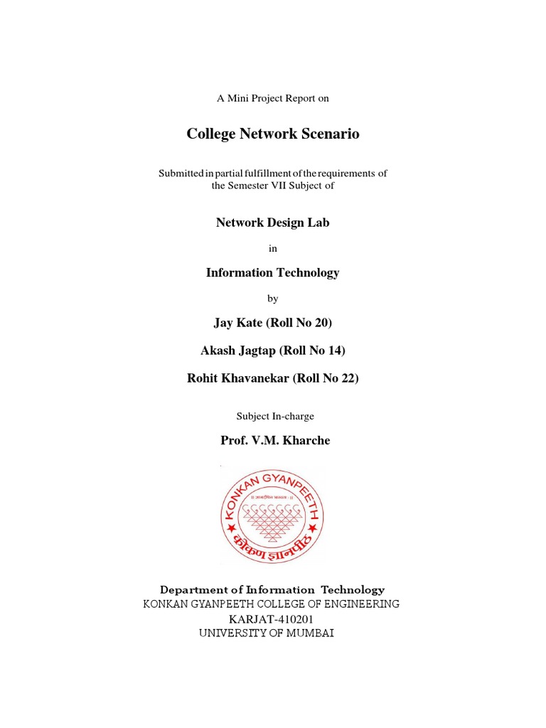 College Network | PDF | Network Switch | Computer Network