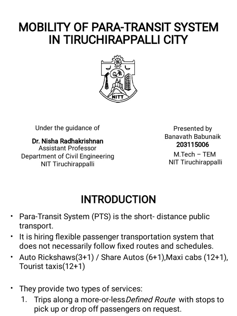 Para Transit System | PDF | Public Transport | Public Services