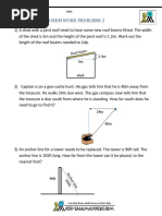 Grade 9 Math Problems with Solutions | PDF | Area | Triangle