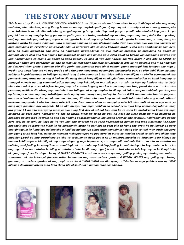 The Story About Myself | PDF
