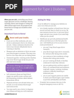 Diabetes Fact Sheets | PDF | Hypoglycemia | Diabetes Mellitus