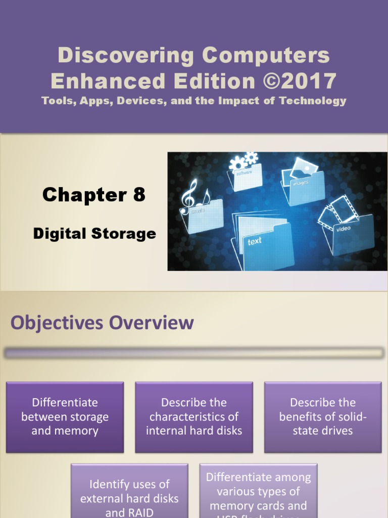 Discovering Computers Chapter 8 | PDF | Computer Data Storage | Hard Disk Drive