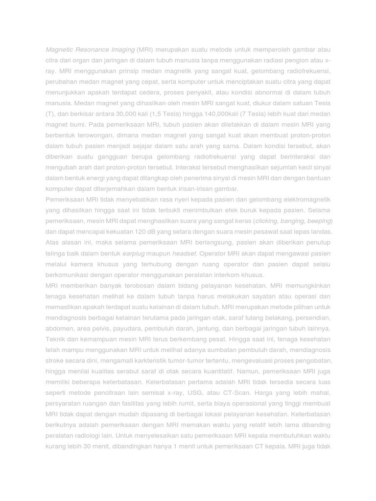 Contoh Brosur Mri | PDF