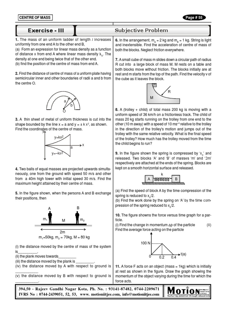 Exercise 3 | PDF | Collision | Force