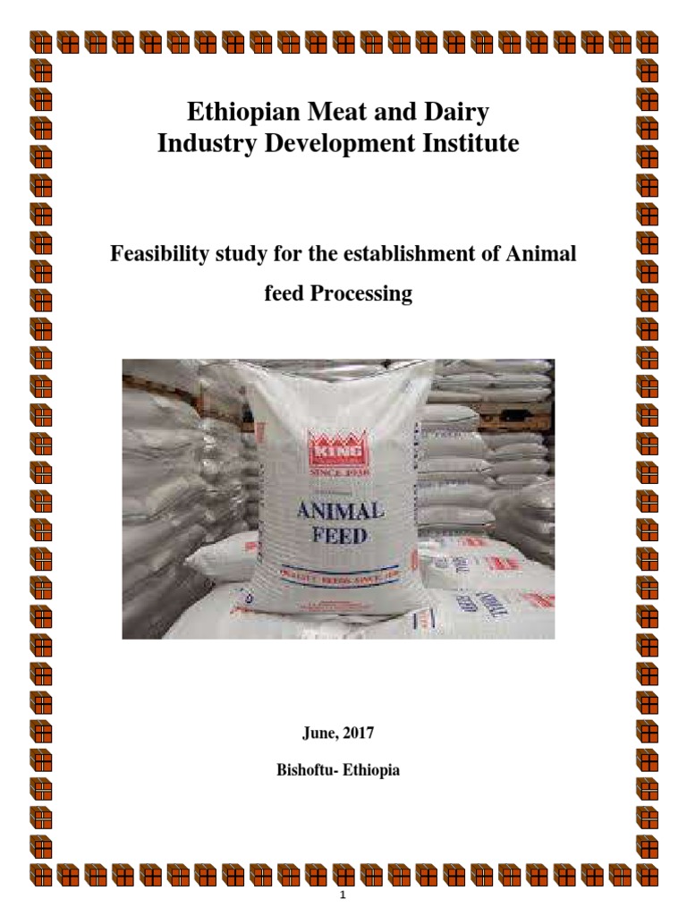 Feasibility Study for Animal Feed Plant | PDF | Animal Feed | Net ...